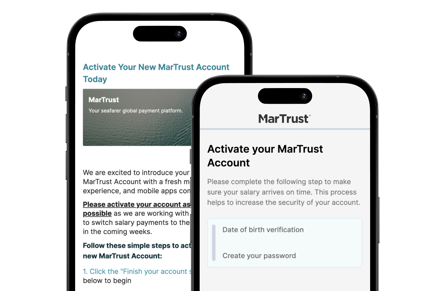 Activate your MarTrust Account | MarTrust