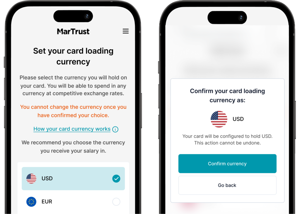Card Activation | MarTrust