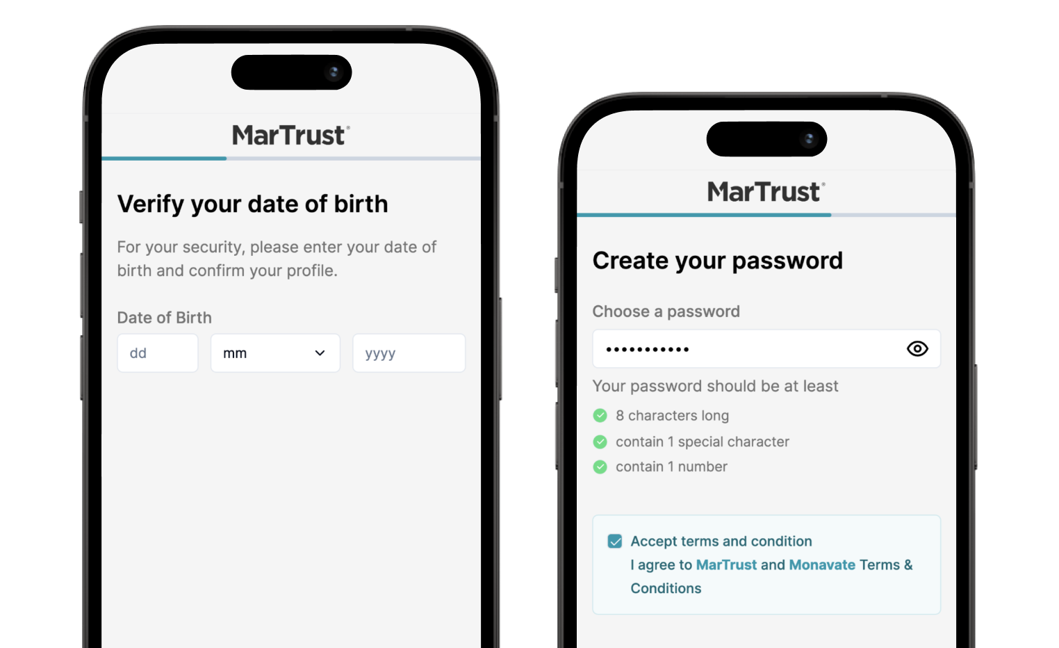 Activate your MarTrust Account | MarTrust
