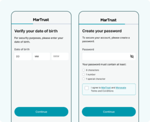 Activate your MarTrust Account | MarTrust