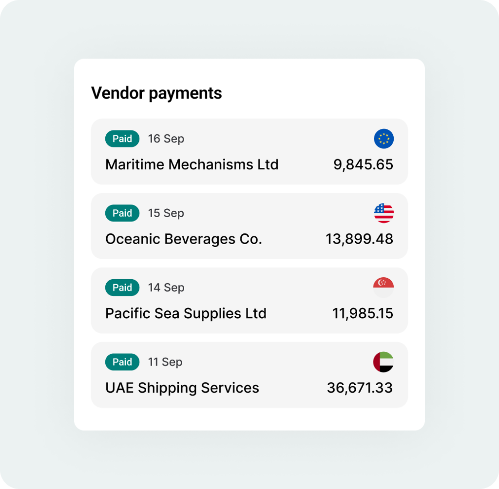 Maritime vendor payments platform | MarTrust